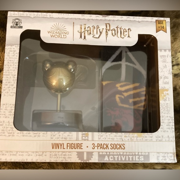 Culturefly | Toys | Harry Potter Vinyl Figure 3pack Socks Wizarding ...